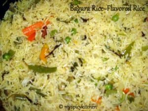 Vegetable Bagara - MySpicyKitchen