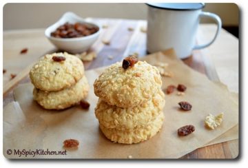 Cornflake Coconut Cookies - MySpicyKitchen