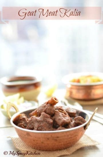 Goat Kalia, North Indian Goat Curry - MySpicyKitchen