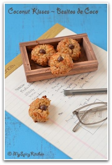 Besitos de Coco ~ Venezuelan Coconut Cookies - MySpicyKitchen
