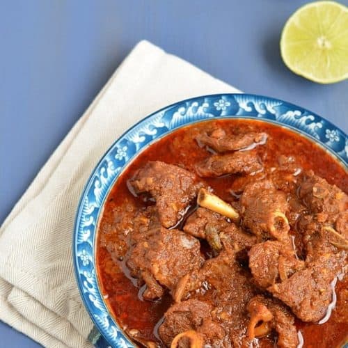 Rajasthani Spicy Laal Maas - MySpicyKitchen