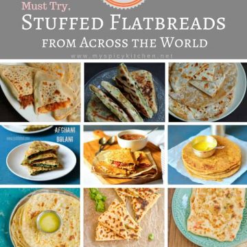 Bakshalu - Green Gram Stuffed Sweet Flatbread - MySpicyKitchen