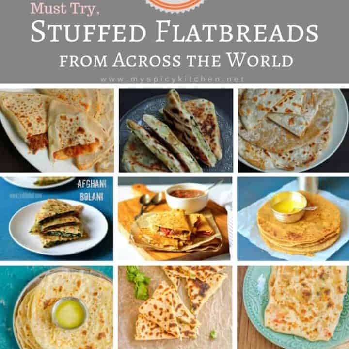 Bakshalu - Green Gram Stuffed Sweet Flatbread - MySpicyKitchen