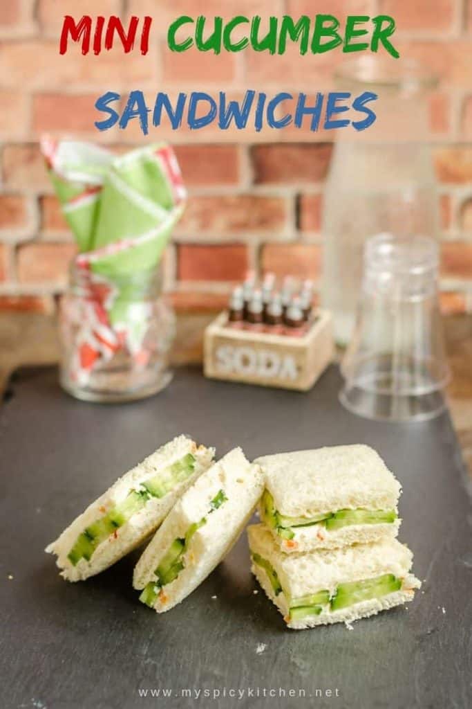 Mini Cucumber Sandwiches - MySpicyKitchen