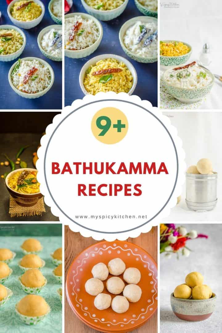Saddula Bathukamma - Festive Thali - MySpicyKitchen