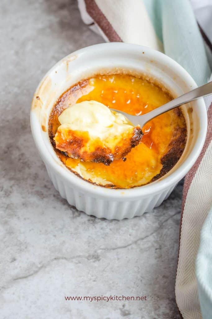 Orange Cinnamon Creme Brulee - MySpicyKitchen