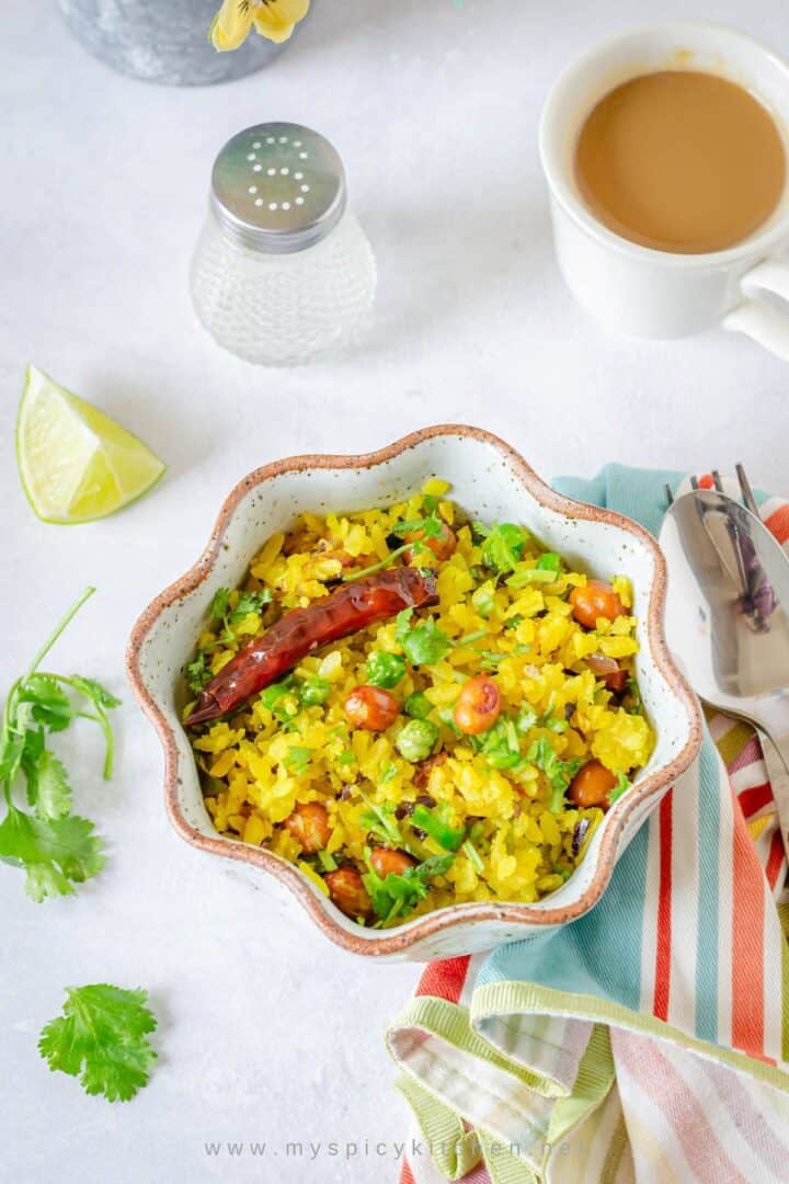 Atukula Upma ~ Poha Upma - MySpicyKitchen